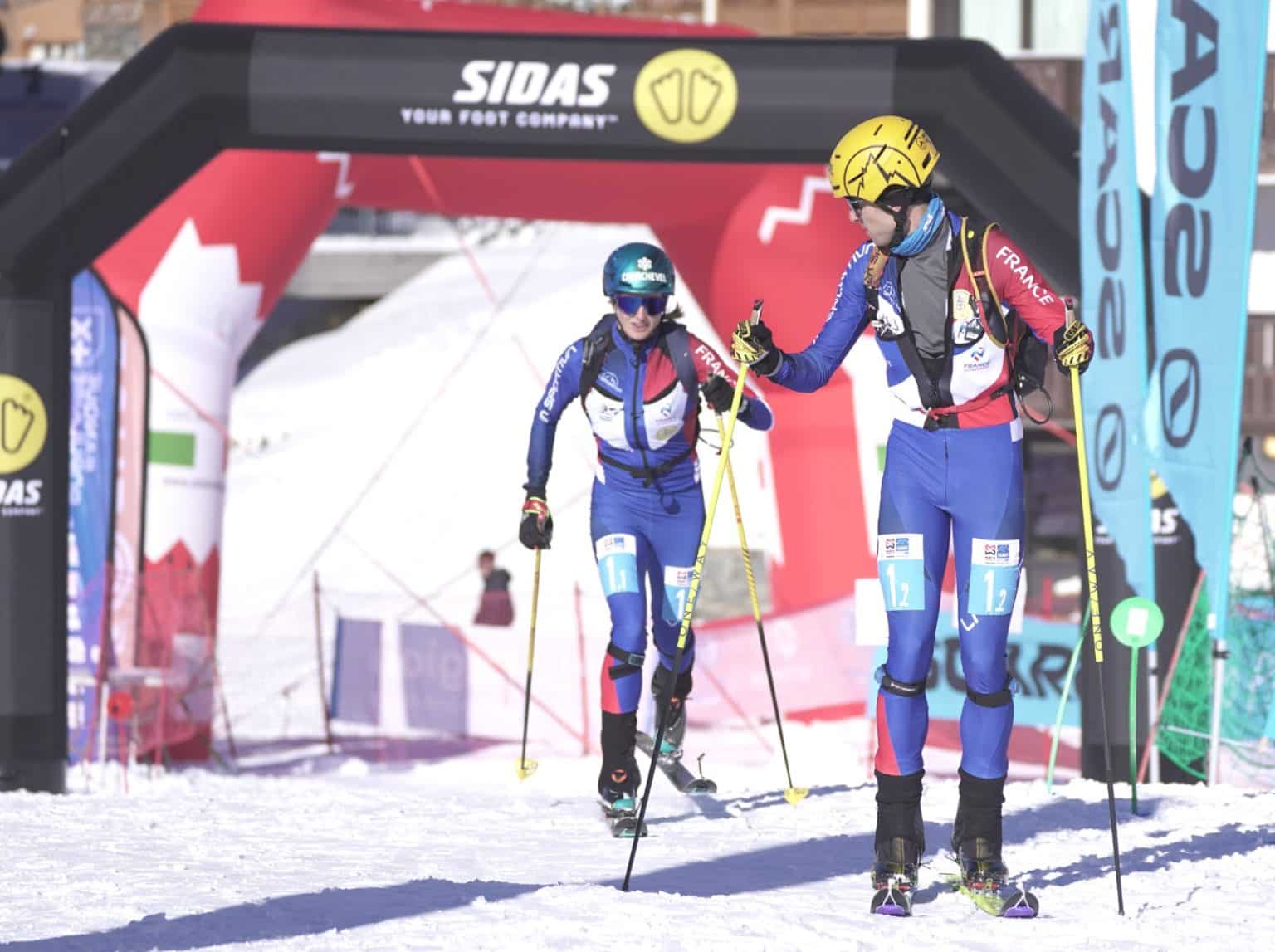 Emily Harrop et Thibault Anselmet en or sur le relais mixte - FFME
